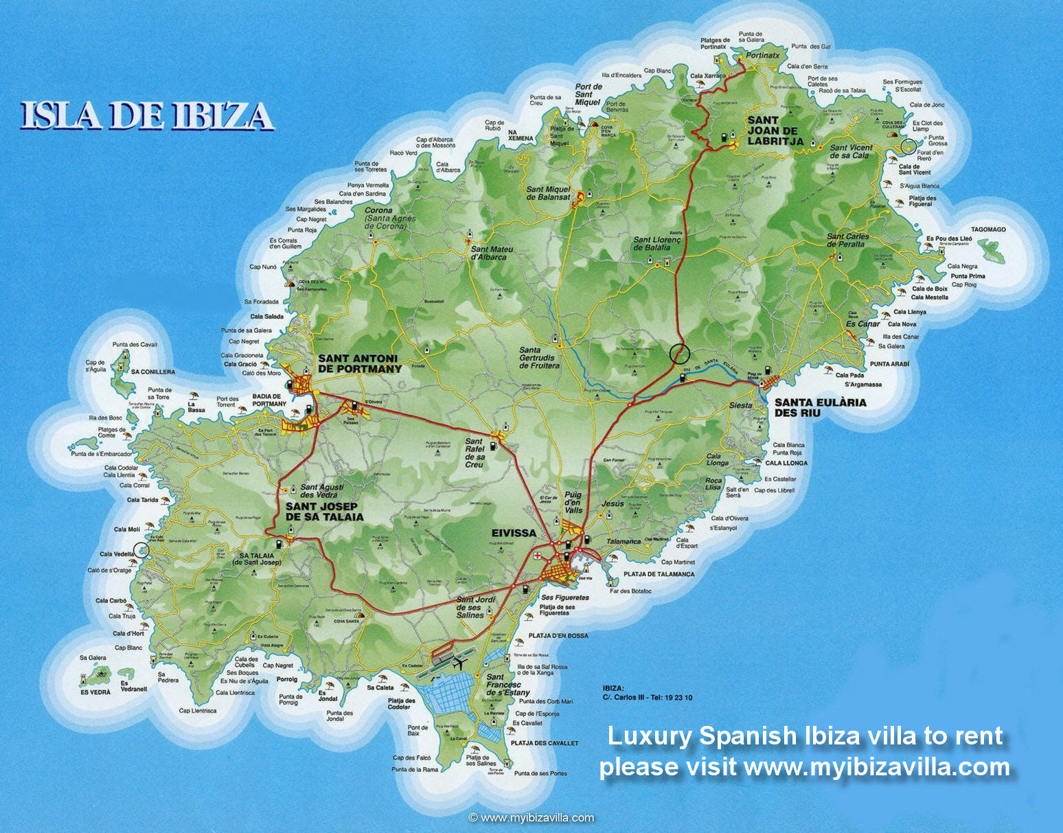 Ibiza Map Ibiza Map
